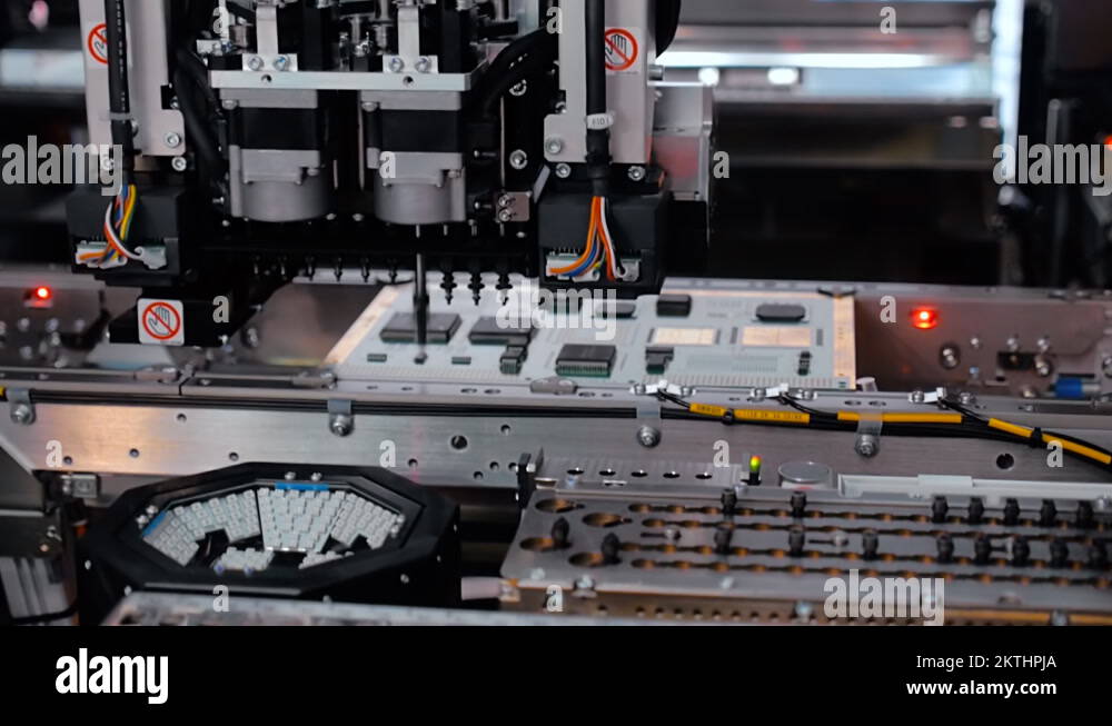Industrial equipment with cnc for installation of chips and other ...