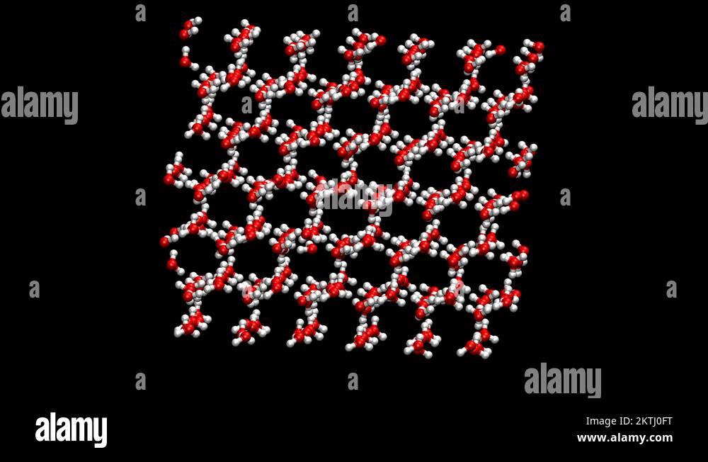 Molecular Model Of Ice Melting And Freezing Stock Video Footage Alamy