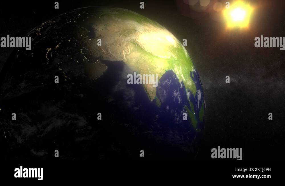Earth rotation sun Stock Videos & Footage - HD and 4K Video Clips - Alamy
