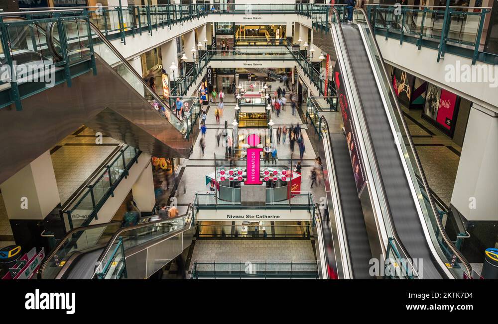 Shopping mall in montreal quebec Stock Videos & Footage - HD and 4K Video Clips - Alamy