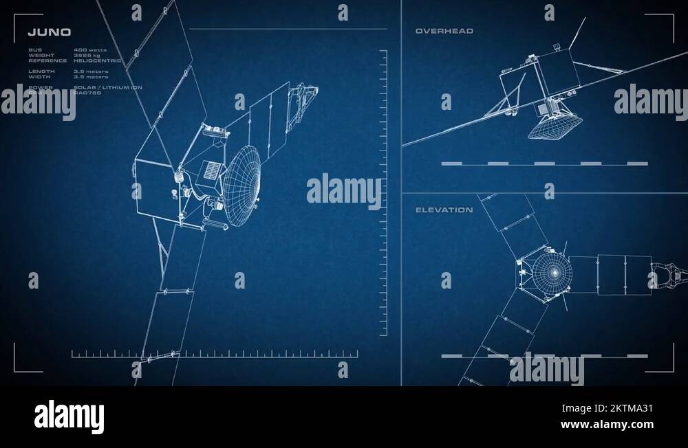 Nasa Dawn Satellite Blueprint