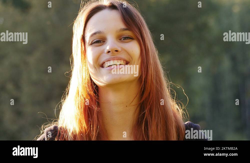 Portrait happy laughing girl caucasian Stock Videos & Footage - HD and ...
