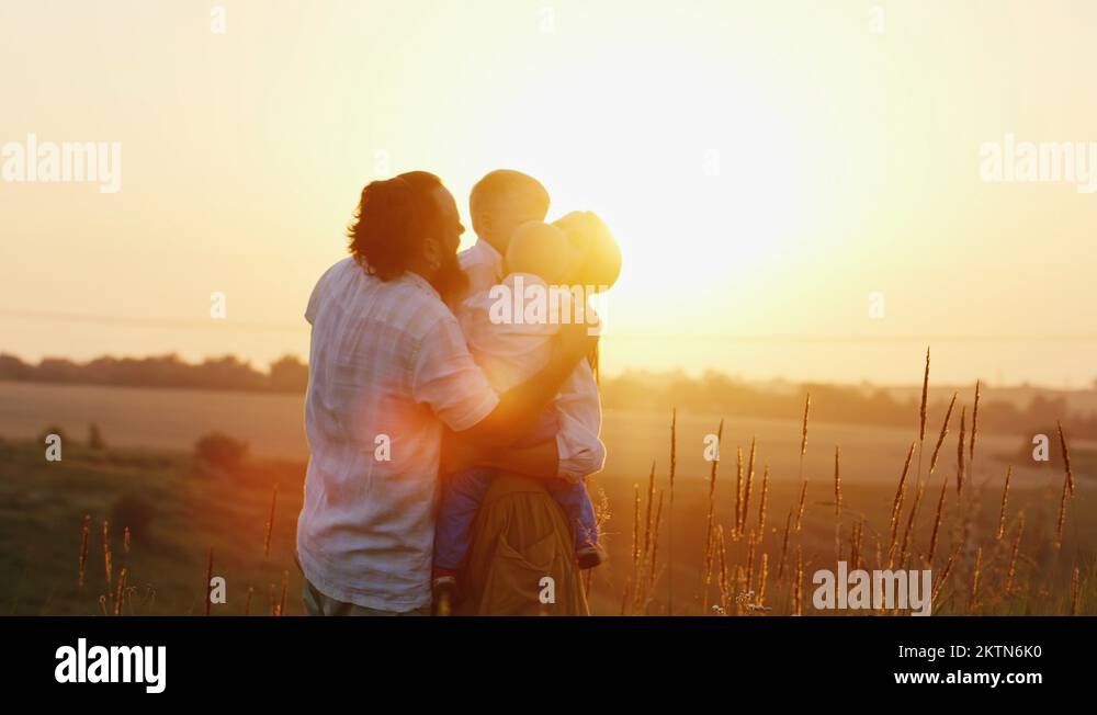 Mum hugging children and silhouette Stock Videos & Footage - HD and 4K ...