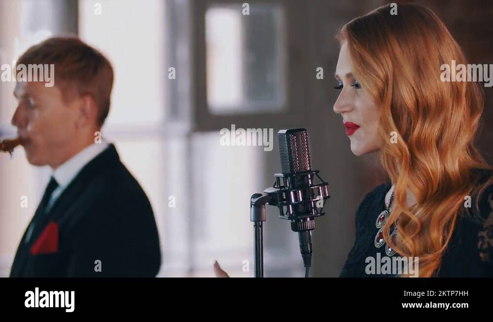 Female jazz singer on stage Stock Videos & Footage - HD and 4K Video ...