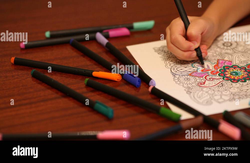 Hand draw antistress Stock Videos & Footage - HD and 4K Video Clips - Alamy