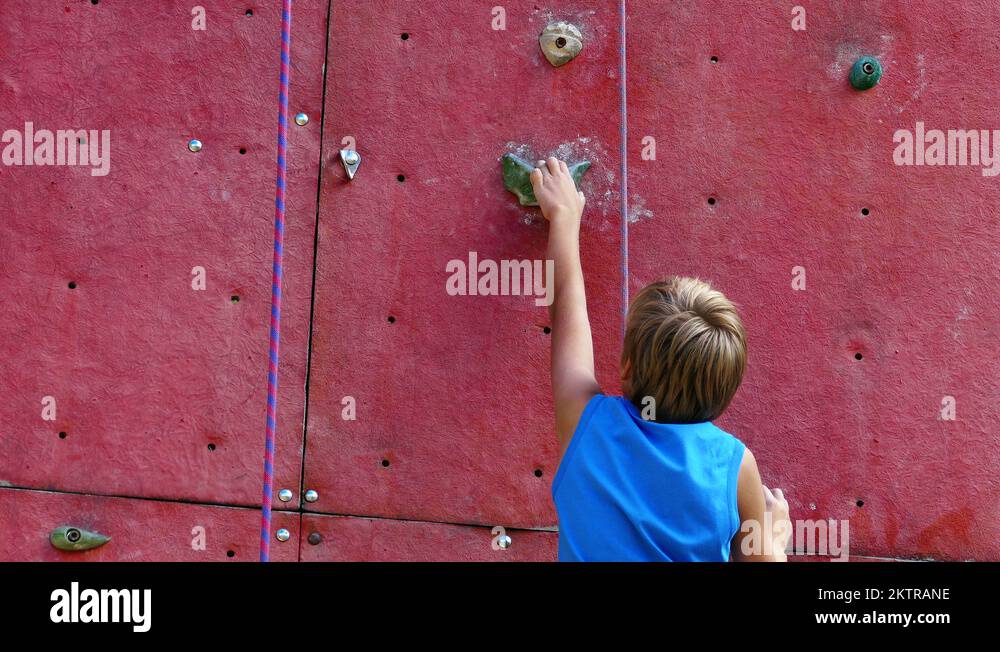 Little boy climbing rock wall Stock Videos & Footage - HD and 4K Video ...