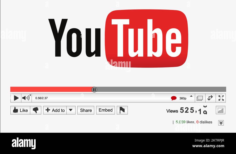 Static shot of an animated Youtube view counter increasing. Viral video ...