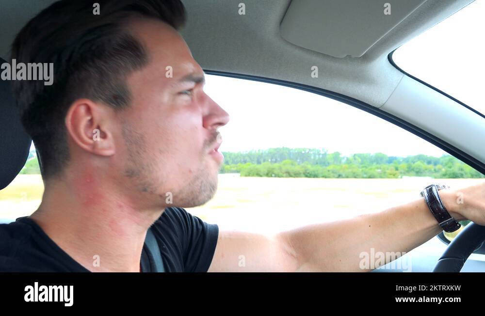 Handsome man behind wheel Stock Videos & Footage - HD and 4K Video ...