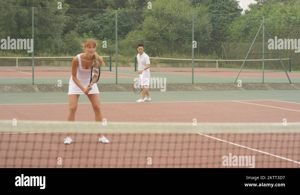 Mixed doubles in tennis match Stock Videos & Footage - HD and 4K Video ...