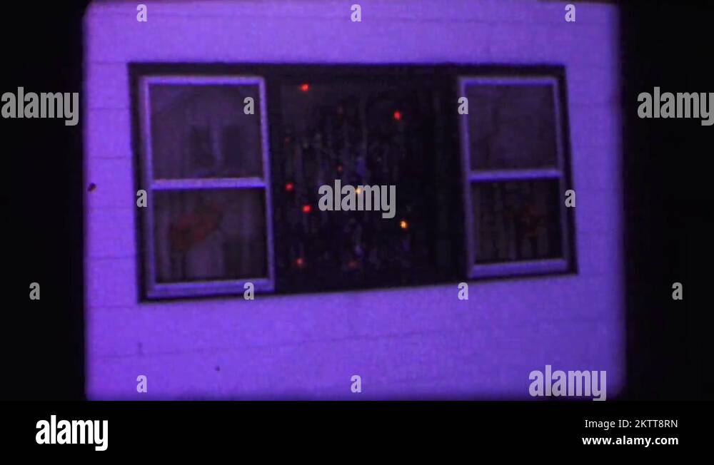 1974: an open window of a white house allowing the showing a fully ...