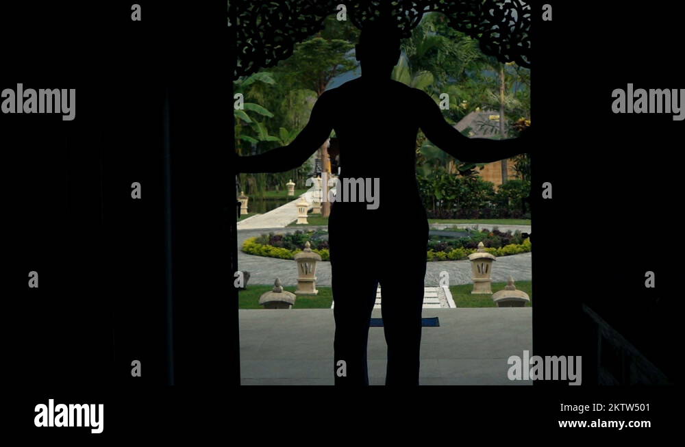 Rear back view of man front door Stock Videos & Footage - HD and 4K ...