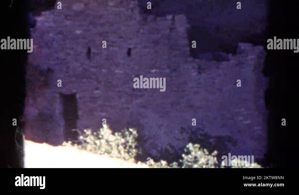 1967: ruins of what appears to be a compound, building or a old fort ...