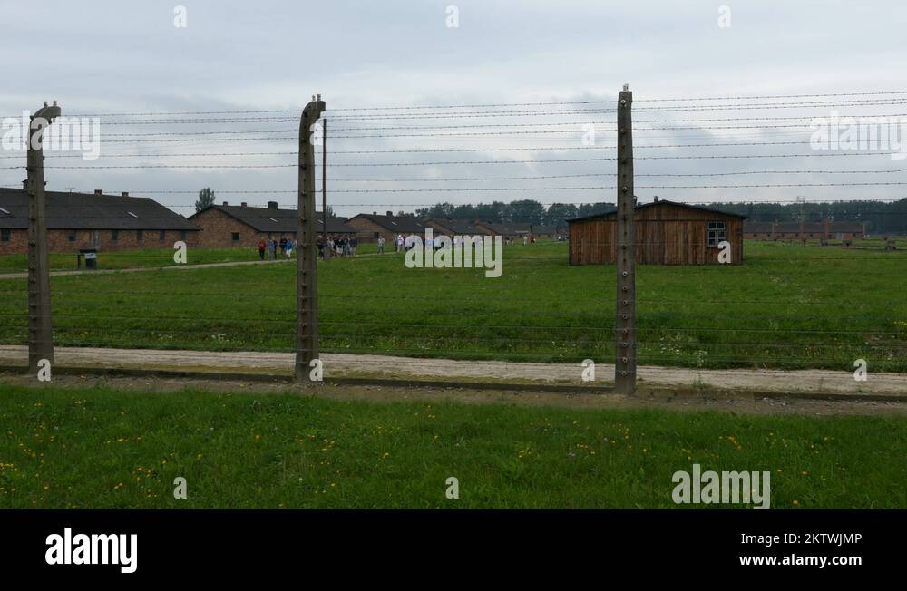 Electric barbed wire fence with barracks Stock Videos & Footage - HD ...