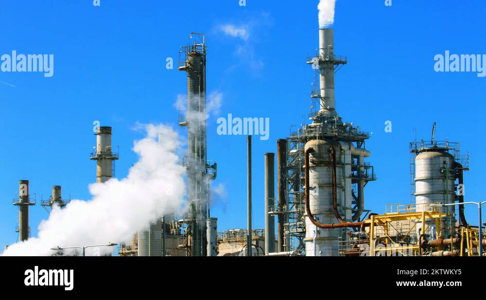 Oil refinery industrial factory station and petroleum petrochemical ...