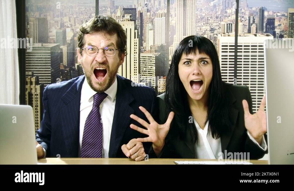 Man in office screaming desk Stock Videos & Footage - HD and 4K Video ...