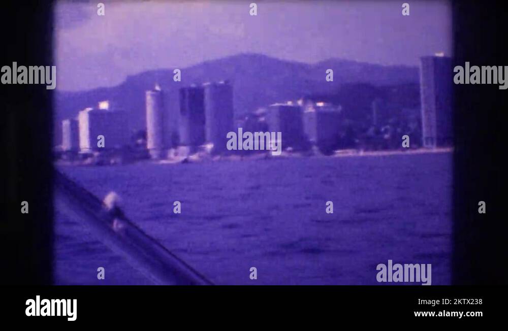 1982: floating object seen by beach ACAPULCO MEXICO Stock Video Footage ...