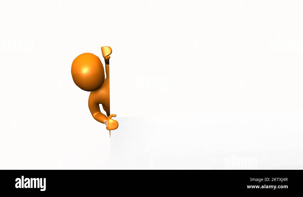 3d white man holding cardboard Stock Videos & Footage - HD and 4K Video ...