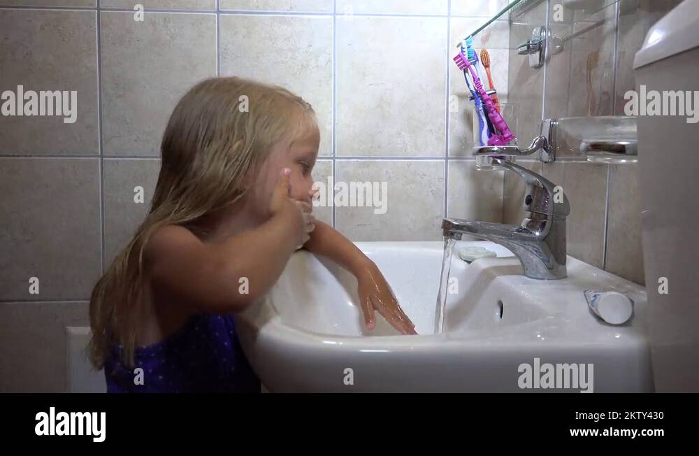 Kid girl washing face Stock Videos & Footage - HD and 4K Video Clips ...