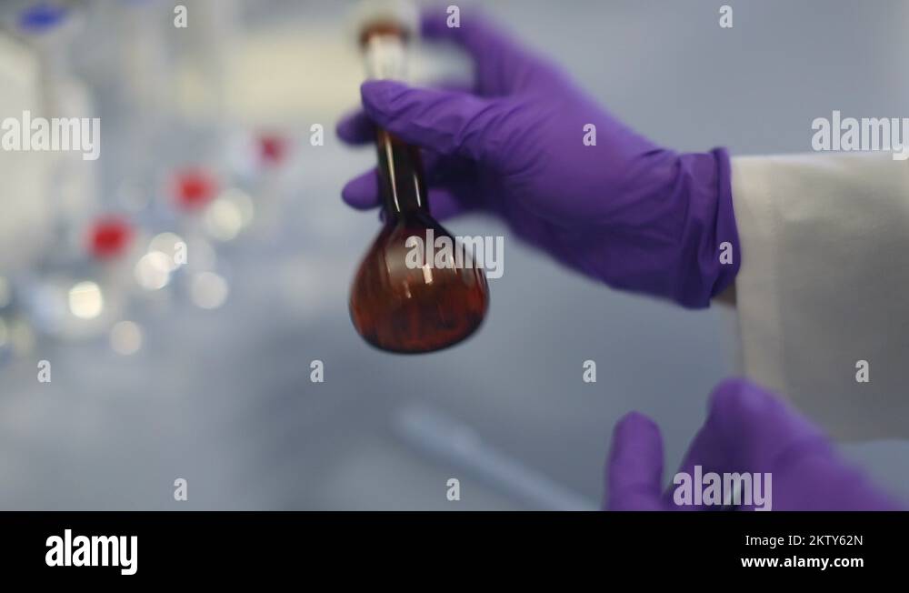 Preparing Vials and Liquid for Pipette Extraction Stock Video Footage ...