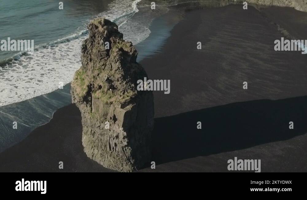 Beautiful reynisfjara beach long basalt Stock Videos & Footage - HD and ...