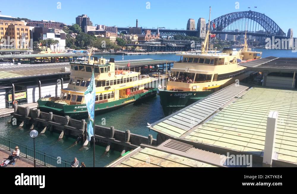 Sydney ferries ferry terminal circular quay Stock Videos & Footage - HD ...