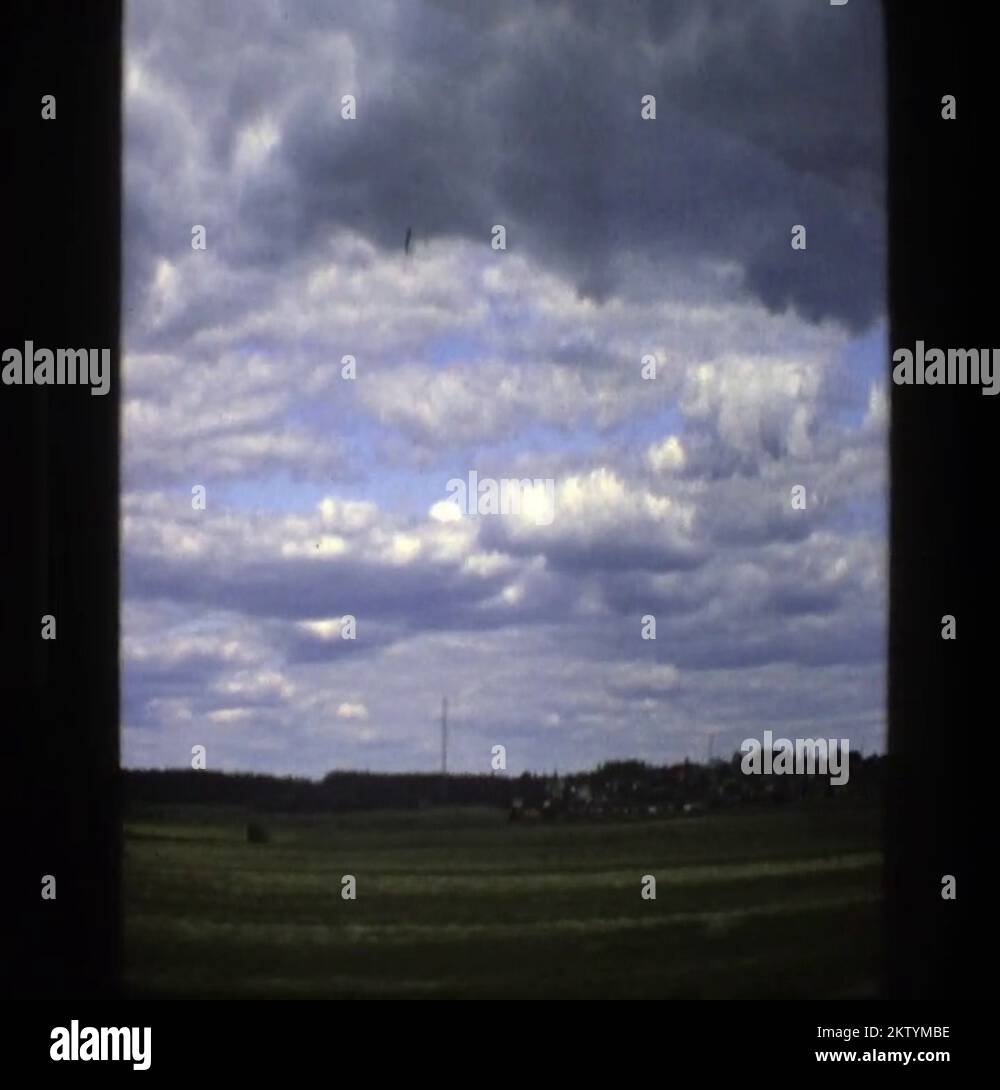 1975: driving and filming out the window of the vehicle at the ...