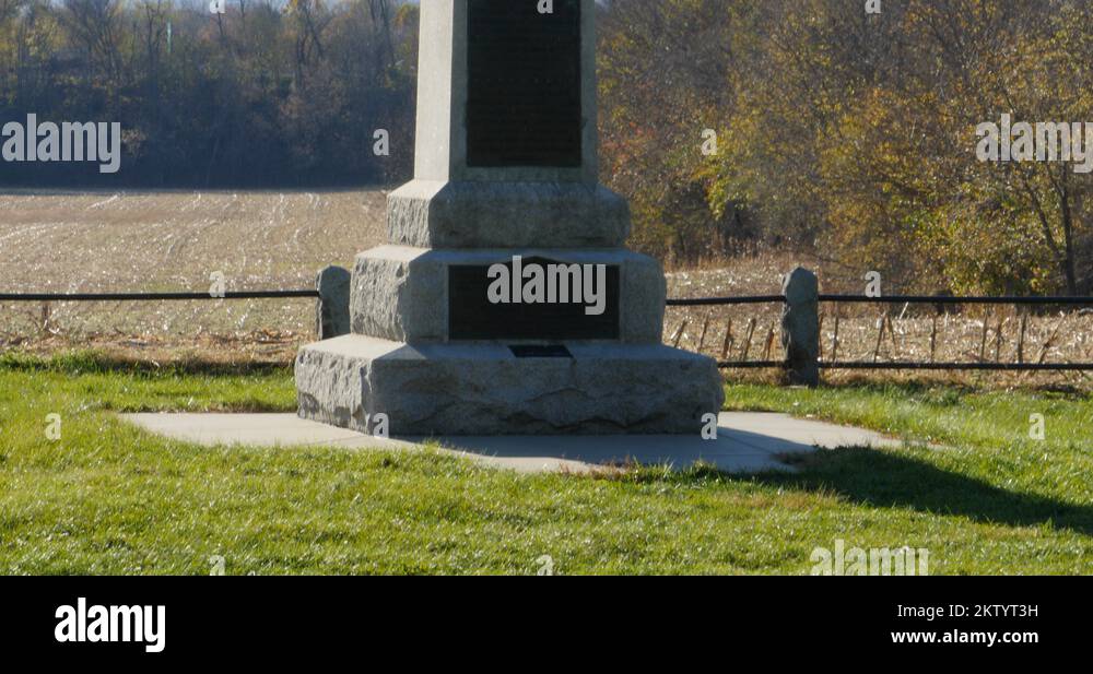 Monument to the 14th New Jersey Infantry Regiment Civil War, 4K Stock ...