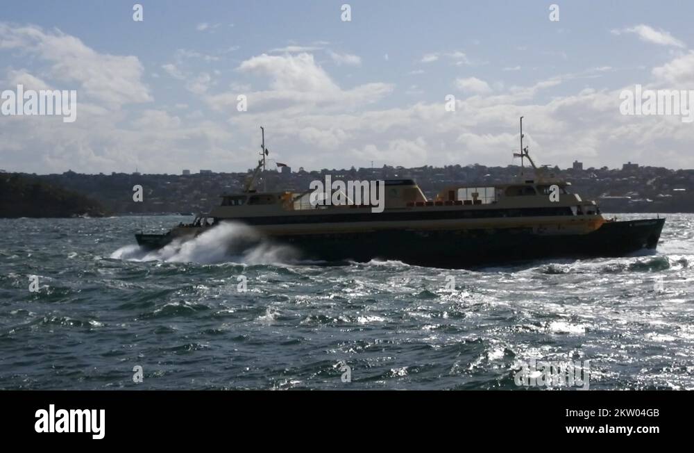 Sea sydney harbour ferry ferries transport Stock Videos & Footage - HD ...