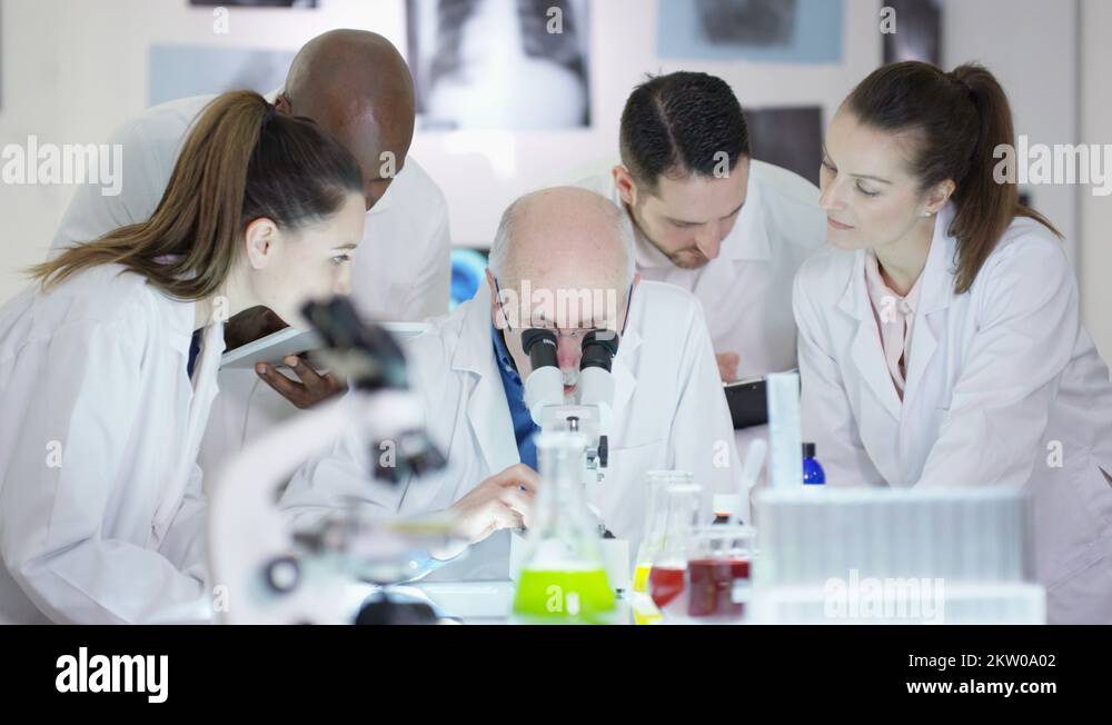 Portrait smiling scientific research team Stock Videos & Footage - HD ...