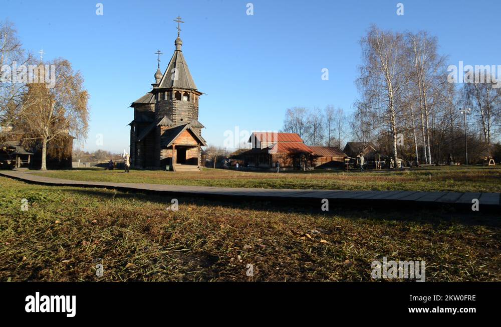 National russian log house izba Stock Videos & Footage - HD and 4K ...