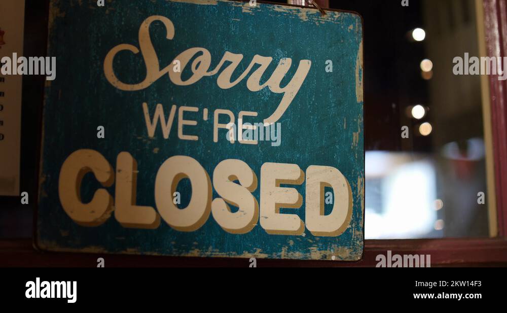 Blue closed sign Stock Videos & Footage - HD and 4K Video Clips - Alamy