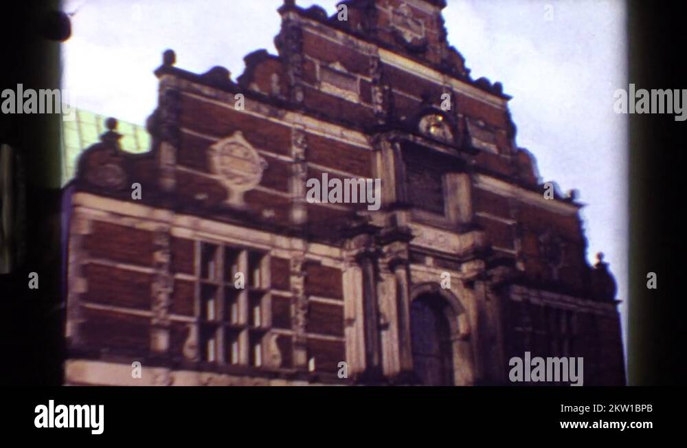 1983: the tower of a magnificent building with amazing architecture ...