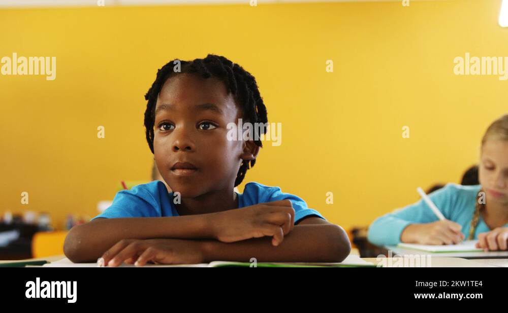 Girl and boy raising hand in classroom Stock Videos & Footage - HD and ...