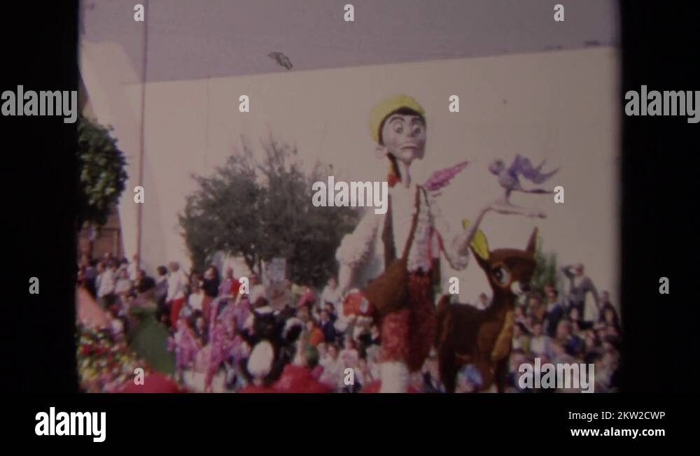 1967: johnny appleseed parade float LOS ANGELES CALIFORNIA Stock Video ...