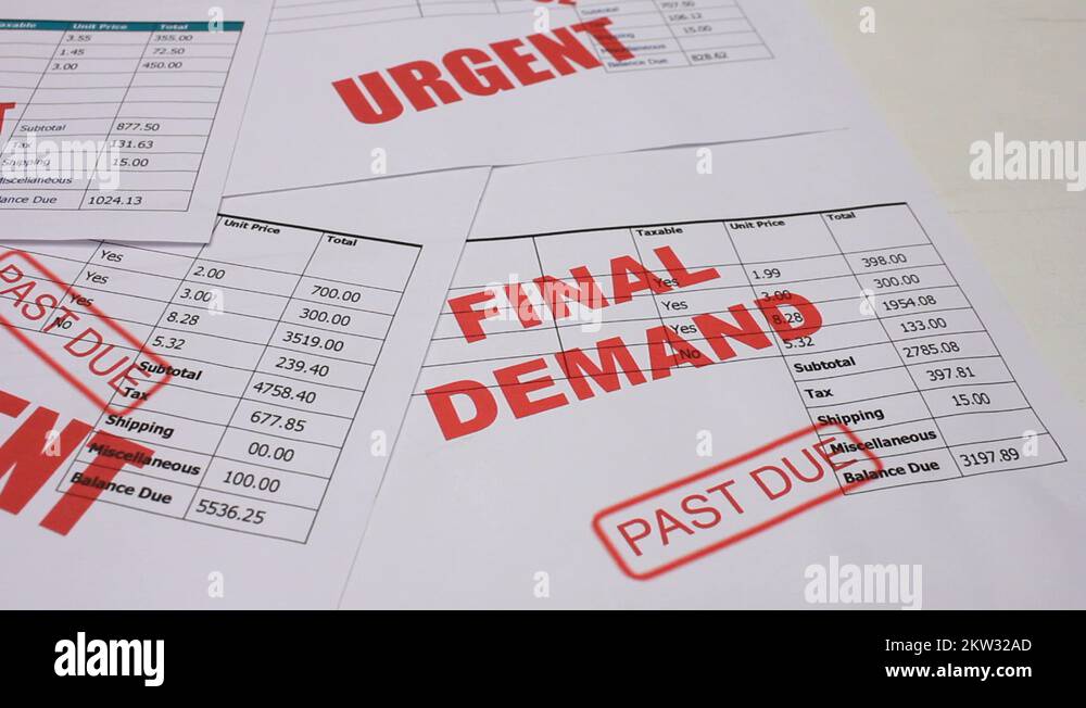 Overdue payment Stock Videos & Footage - HD and 4K Video Clips - Alamy