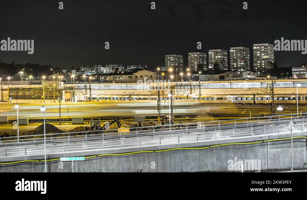 Railway rail tracks at night Stock Videos & Footage - HD and 4K Video ...