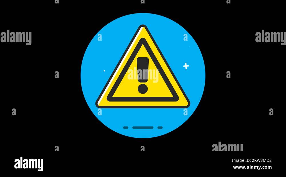 Hazard warning attention sign Stock Videos & Footage - HD and 4K Video ...