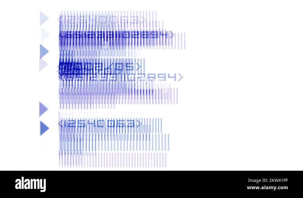 4k numbers scrolling across screen finance digital tech data background ...