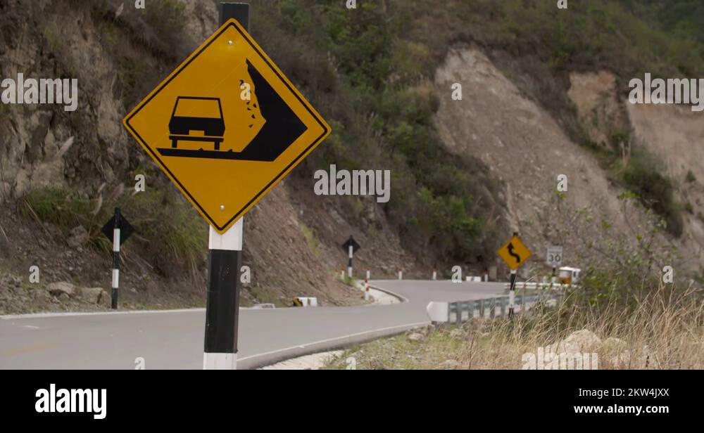 Rock fall warning sign Stock Videos & Footage - HD and 4K Video Clips ...