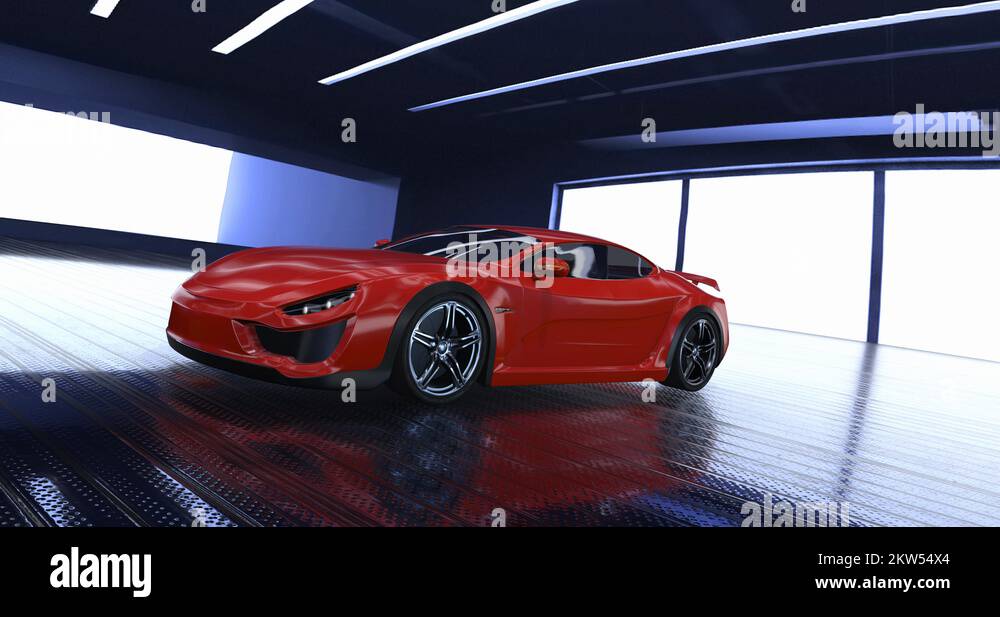 Luxury concept sports car animation Stock Video Footage - Alamy