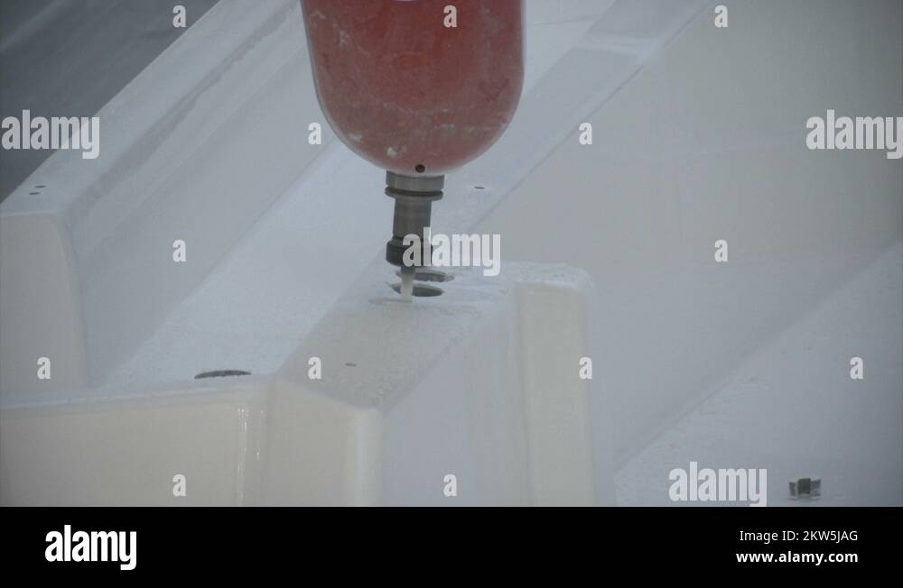 Detail of milling machine drilling hull of a boat Stock Video Footage ...