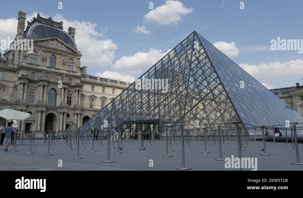 Louvre pyramid architecture Stock Videos & Footage - HD and 4K Video ...