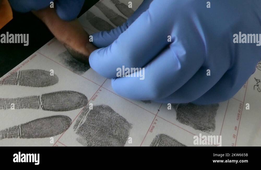 Taking fingerprints Stock Videos & Footage - HD and 4K Video Clips - Alamy