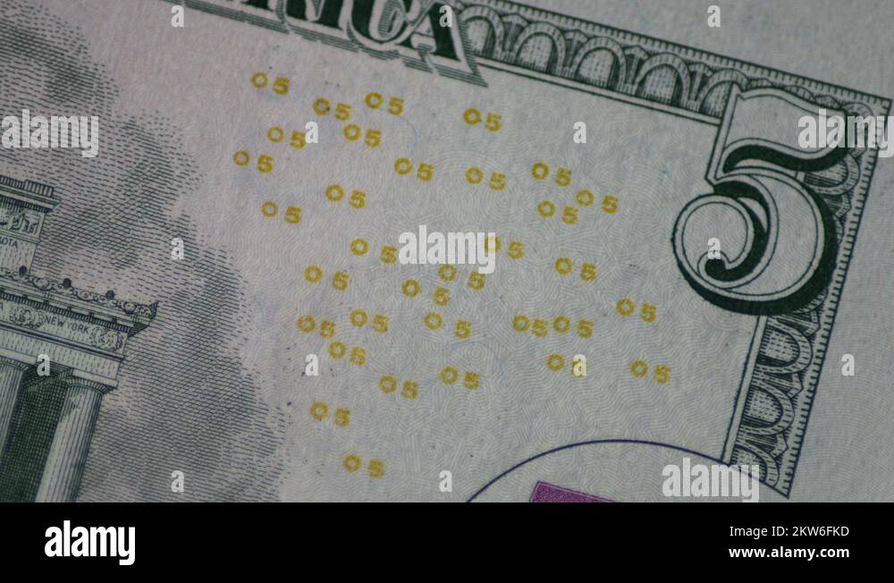Rotating Five Dollar Bill Motion Stock Video Footage - Alamy