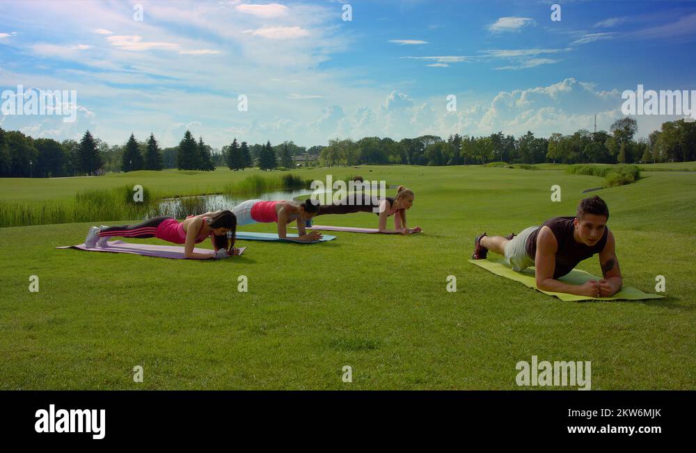 Group people doing plank exercise Stock Videos & Footage - HD and 4K ...