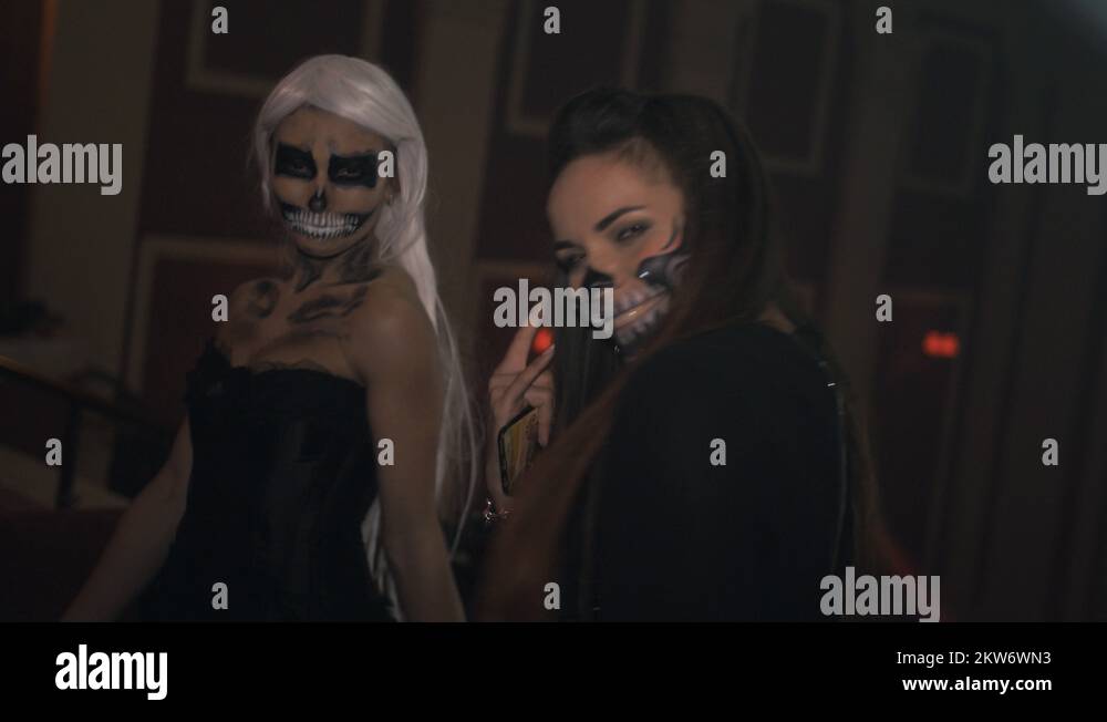 Scary girls face paint Stock Videos & Footage - HD and 4K Video Clips ...