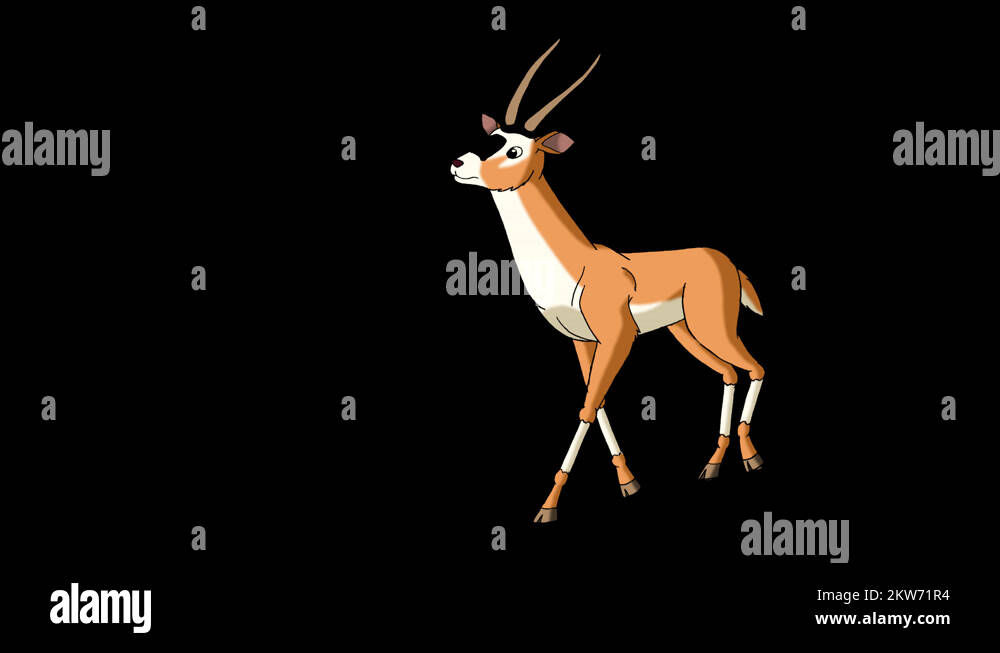 Gazelle cartoon Stock Videos & Footage - HD and 4K Video Clips - Alamy