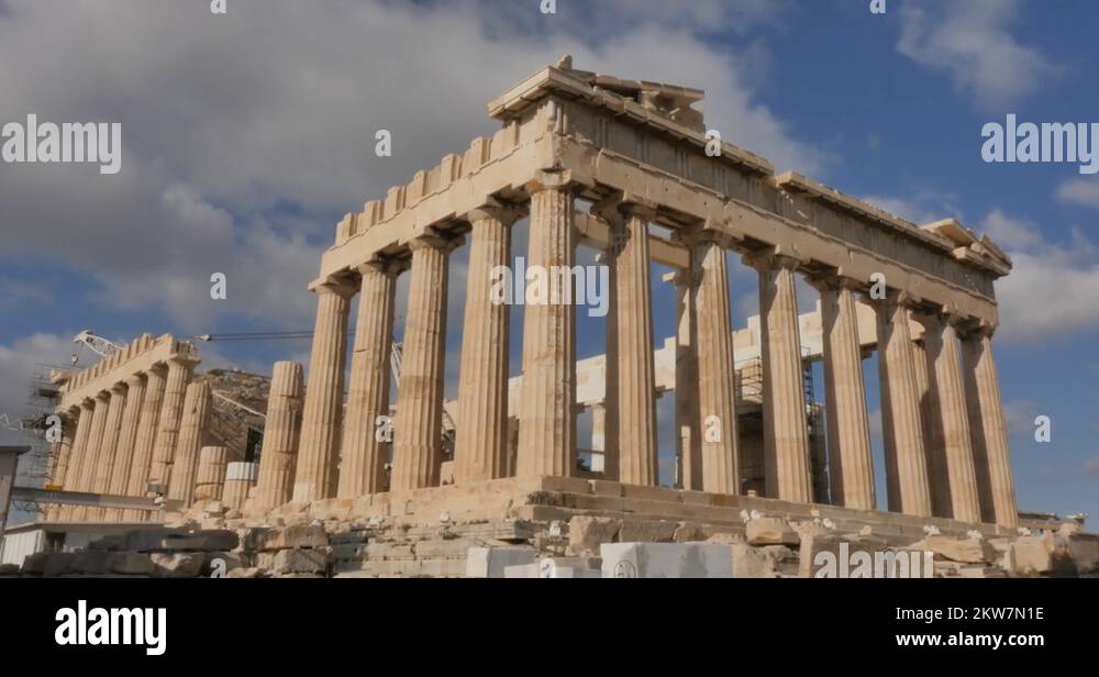 Athens Greece Parthenon temple on Athenian Acropolis Stock Video Footage - Alamy