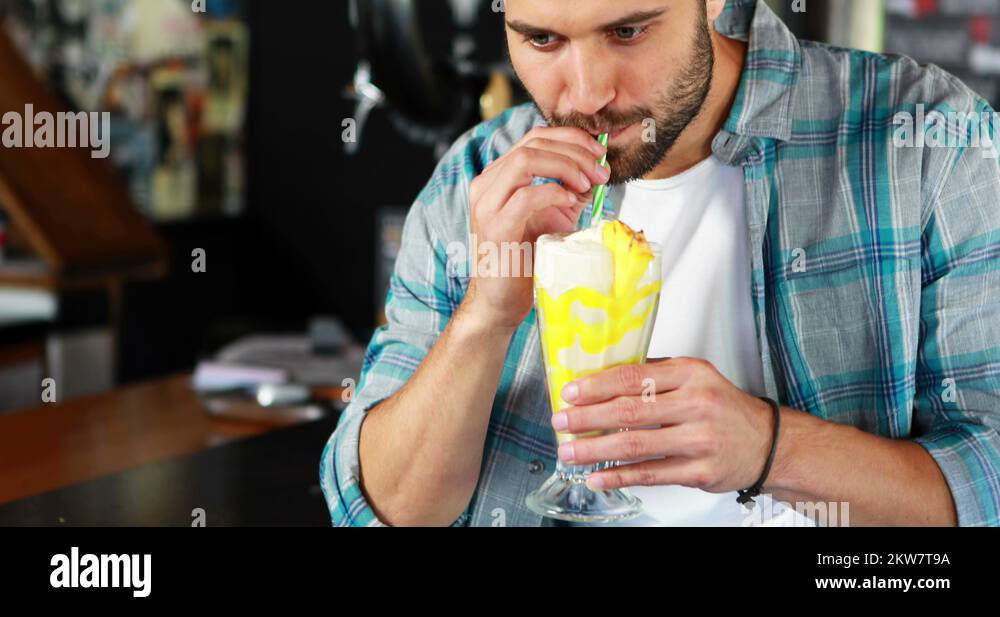 Man drinking milkshake Stock Videos & Footage - HD and 4K Video Clips ...