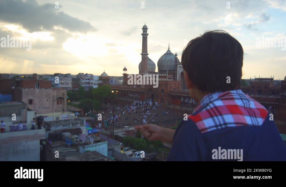 India's Republic Day in Jama Masjid Stock Video Footage - Alamy